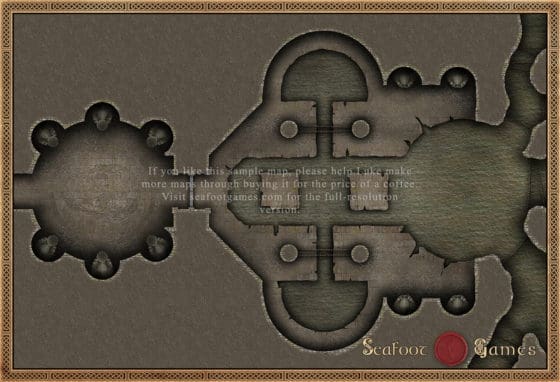 30x20 D&D Battlemap - Lair of the Ravenous • Seafoot Games