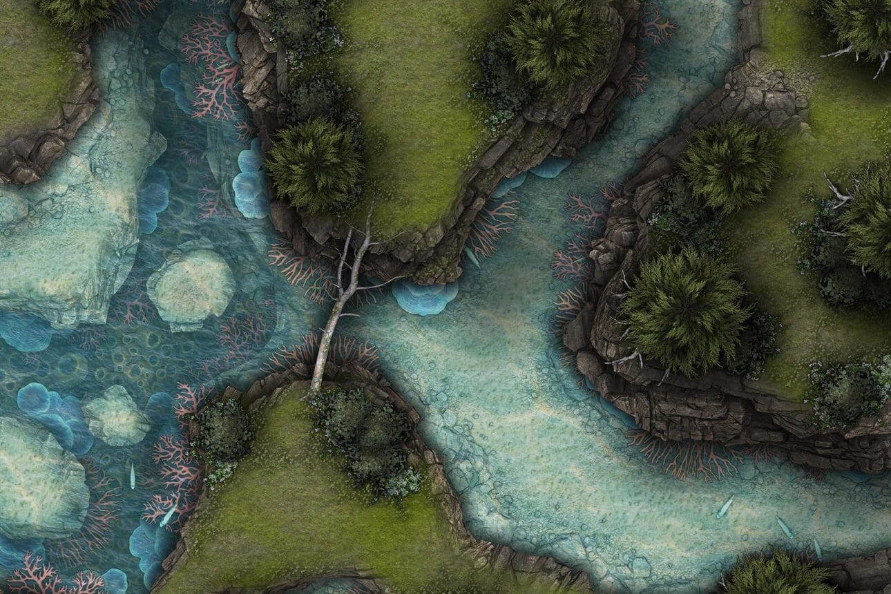 Orlian Coast Forest Free DnD Battlemap with System-Agnostic Adventure ...
