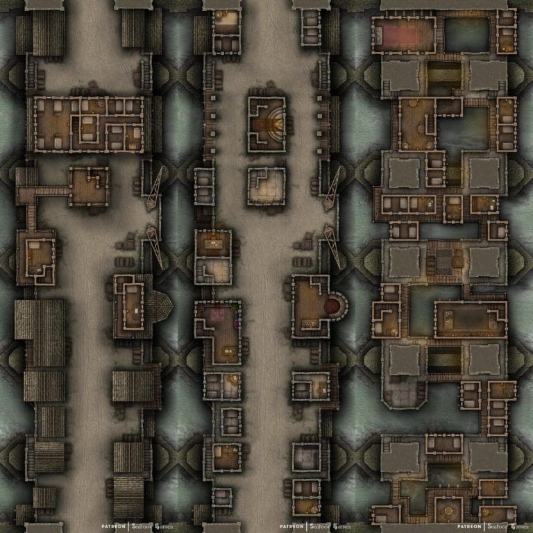 Free Road DnD Battlemaps • Seafoot Games