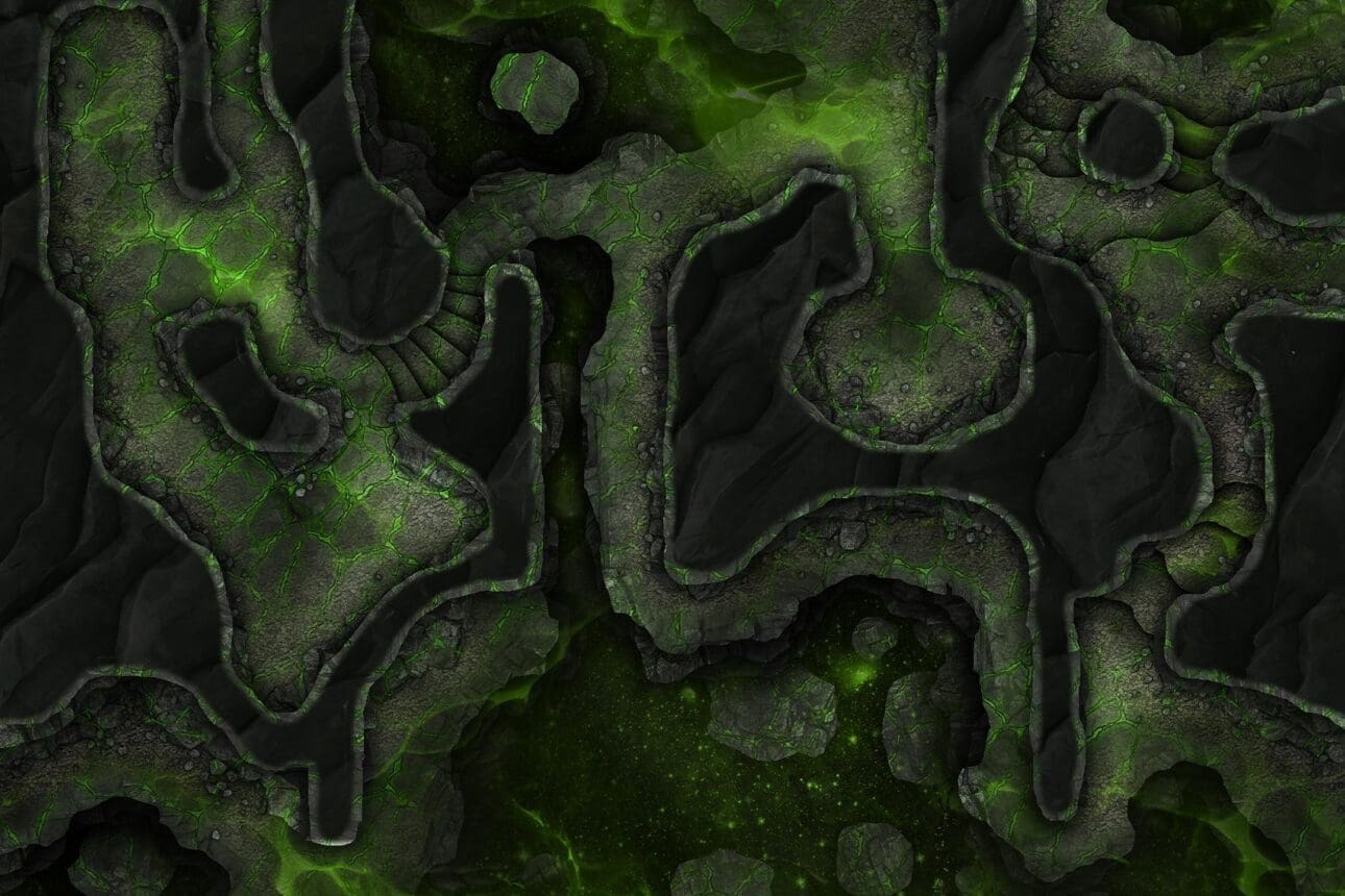 The Twisting Fel Free 40x30 DnD Battlemap & Adventure • Seafoot Games