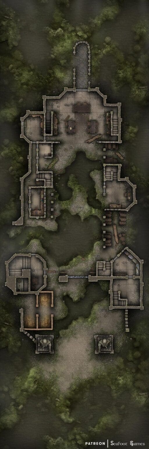 Black Dragon's Swamp Stronghold Lair Free 60x20 Multi-Level DnD ...