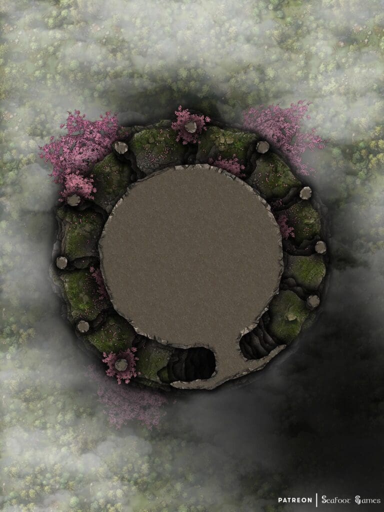 Pillar of the Seventh Dragon Free 40x30 Multi-Level DnD Battlemap ...